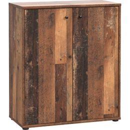 FORTE Kommode &raquo;Tempra, Kommode, 2 gro&szlig;e T&uuml;ren, H&ouml;he 85,5 cm&laquo; Breite 73,7 cm braun B/H/T: 73,7cm x 85,5cm x 34,8cm, 2 Stk.