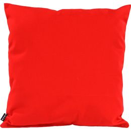 HOCK Dekokissen &raquo;Classic Uni&laquo; Outdoor geeignet, Kissenh&uuml;lle mit F&uuml;llung, 1 St&uuml;ck rot Polyacryl B/L: 60cm x 60cm, 1 Stk.