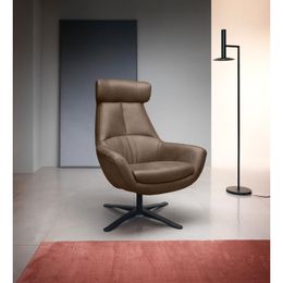BETYPE Drehsessel &raquo;Be Organic High Back, Loungesessel, Hochlehnsessel&laquo; in elegantem Design mit Drehfunktion braun 100% Polyester Luxus-Microfaser, 