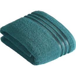 Vossen Saunatuch &raquo;Cult de Luxe&laquo; mit Glanzbord&uuml;re blau Walkfrottee, Obermaterial: 100% Baumwolle B/L: 100cmx150cm, 1 Stk., Walkfrottee