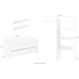 Musterring Inneneinteilung &raquo;Imola W&laquo; praktisches Zubeh&ouml;rset f&uuml;r Schwebet&uuml;renschr&auml;nke silber Holzwerkstoff B/H/T: 96,4cm x 51,5cm