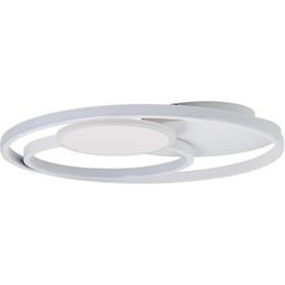 Brilliant LED Deckenleuchte &raquo;Runda&laquo; LED-Modul 1 Stk. warmwei&szlig; - kaltwei&szlig; &Oslash; 50 cm, 5200 lm, 3000-6500 K, dimmbar, CCT, Fernbedienung, Metall wei&szlig; 1, &Oslash; 50cm H: 