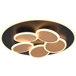 Trio Leuchten LED Deckenleuchte &raquo;MANDALA, LED Deckenlampe mit Fernbedienung, dimmbar CCT Nachtlicht&laquo; LED-Board 1 Stk. warmwei&szlig; - kaltwei&szlig; Memory- und 