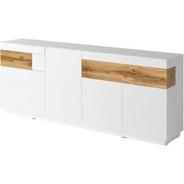 OTTO home Sideboard &raquo;SILKE&laquo; Breite 218, 5 cm wei&szlig; B/H/T: 218,5cm x 84,5cm x 40cm
