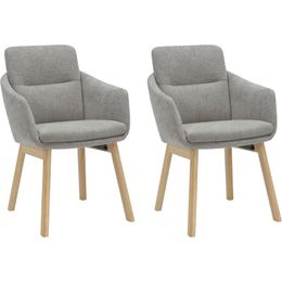 OTTO home Esszimmerstuhl &raquo;Hadelin&laquo; () 1 Stk.pflegeleichter Webstoff, massives Echtholzgestell, Sitzh&ouml;he ca. 50 cm Webstoff 100% Polyester B/H/T: 59cm 