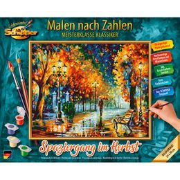 Schipper Malen nach Zahlen &raquo;Meisterklasse Klassiker - Spaziergang im Herbst&laquo; Made in Germany bunt Einheitsgr&ouml;&szlig;e