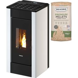 FreePoint Pelletofen &raquo;Sharp&laquo; wei&szlig;