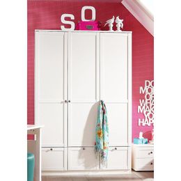 wimex Kleiderschrank &raquo;Filou&laquo; wei&szlig; B/H/T: 135cm x 198cm x 58cm, Schubladen: 3 Stk. T&uuml;ren: 3 Stk. mit Schubk&auml;sten