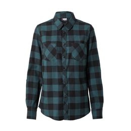 Urban Classics Blouse female size M Cyan blue / Black