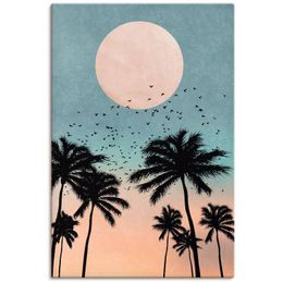 Artland Leinwandbild &raquo;Sonnenaufgang&laquo; Bilder vom Sonnenuntergang & -aufgang 1 Stk. tlg. auf Holzrahmen gespannt grau Leinwand B/H/T: 60cm x 90cm, Leinwandbild 