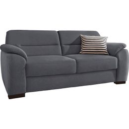 Sit & More sit&more 3-Sitzer &raquo;Montego, B: 198 cm&laquo; mit Federkern grau Struktur (100% Polyester);Luxus-Microfaser ALTARA NUBUCK (100% Polyester);Luxus-Microfaser (