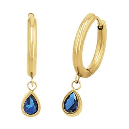 Amor Damen Paar Creolen &raquo;2034293, 2036443, 2036466&laquo; mit Zirkonia (synth.) gold Edelstahl