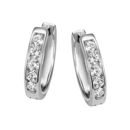 Firetti Damen Paar Creolen &raquo;Schmuck Geschenk Silber 925 Ohrschmuck glitzernd&laquo; mit Zirkonia (synth.) silber 13mm, Silber 925 (Sterlingsilber)