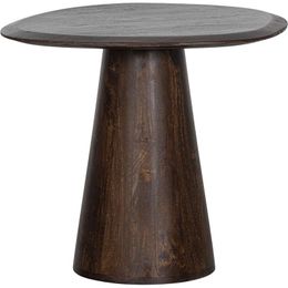 Woood Beistelltisch &raquo;Posture aus Mangoholz mit organischer Platte und Standfu&szlig; 60x53x51 cm&laquo; Tragkraft 15 kg, Standfu&szlig; &Oslash; 16&ndash;29 cm, Plattendicke 3 cm B/