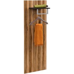 OTTO home Garderobenpaneel &raquo;Larona&laquo; H&ouml;he 140 cm braun Dekorfolie, Holzwerkstoff, Kunststoff, Metall B/H/T: 50cm x 140cm x 29,5cm