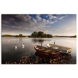 Artland Wandbild &raquo;Herbstimpressonen am See&laquo; Seebilder 1 Stk. tlg. als Alubild, Leinwandbild, Poster, Wandaufkleber in verschied. Gr&ouml;&szlig;en Leinwand B/H/T: 120cm 