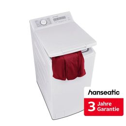 Hanseatic Waschmaschine Toplader &raquo;HTW610C&laquo; 6 kg 1000 U/min inkl. 3 Jahre Herstellergarantie wei&szlig; Kindersicherung
