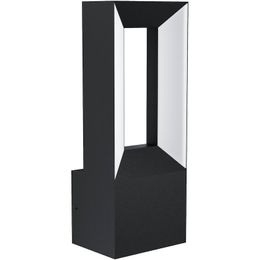 Eglo Wandleuchte &raquo;Riforano Wandlampe, Aluminum-Guss und Kunststoff, IP44, Au&szlig;enleuchte&laquo; LED-Modul 1 Stk. Warmwei&szlig; Wand-/Deckenleuchte - L11 x H29 x 