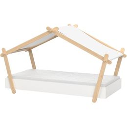 Demeyere Group Kinderbett &raquo;Lodge&laquo; Bett in der Hausform wei&szlig; Liegefl&auml;che L&auml;nge B: 200cm x 90cm, H&ouml;he Bett: 129,7cm