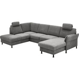 Die PlanBar Wohnlandschaft &raquo;ZE-EM18013 U-Form, Breite 305 cm&laquo; wahlweise mit Kopfst&uuml;tzen und Liegearmlehne 100% Polyester B/H/T: 305cm x 90cm x 200cm, 