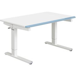 Paidi Schreibtisch &raquo;TEENIO in verschiedenen Ausf&uuml;hrungen, mitwachsend & ergonomisch&laquo; B/H/T ca. 120/53-79/75 cm, Kreidewei&szlig;, h&ouml;henverstellbarer 
