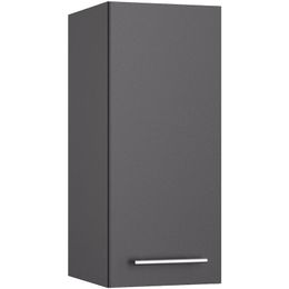 KOCHSTATION H&auml;ngeschrank &raquo;KS-Bern2&laquo; Breite 30 cm, 1 T&uuml;r, 2 Einlegeb&ouml;den grau Holzwerkstoff B/H/T: 30cm x 70,4cm x 34,9cm, T&uuml;ren: 1 Stk.