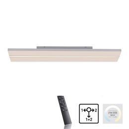 JUST LIGHT LED Deckenleuchte &raquo;EDGING&laquo; LED-Board 1 Stk. warmwei&szlig; - kaltwei&szlig; dimmbar &uuml;ber Fernbedienung wei&szlig; 2, 1 Stk.