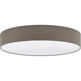 Eglo Deckenleuchte &raquo;PASTERI Deckenlampe, Stahl und Textil, E27, IP20, Wohnzimmerlampe&laquo; E27 Deckenleuchte aus Stoff - Schlafzimmerlampe, Flurlampe grau
