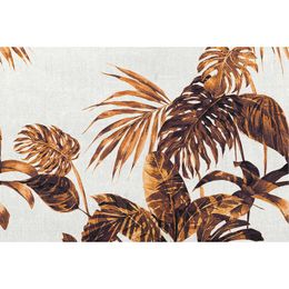 ARCHITECTS PAPER Fototapete &raquo;Atelier 47 Tropical Leaves Artwork 1&laquo; botanisch glatt Vlies, Wand, Schr&auml;ge, Decke schwarz Vlies B/L: 4m x 2,7m