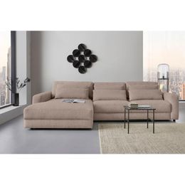 Home Affaire Ecksofa &raquo;Bloomfield, bequem und elegant, Breite 303cm, L-Form&laquo; wahlweise mit Bettfunktion und Bettkasten, Unser Dauertiefpreis beige 100%