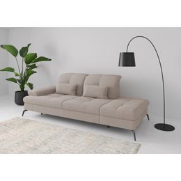 Sit & More sit&more Recamiere &raquo;Amica, inkl. Sitztiefenverstellung und Armteilverstellung&laquo; wahlweise mit Kopfteilverstellung und Stauraum grau 100% Polyester B/H/