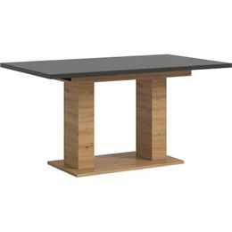 Home Affaire Esstisch &raquo;Motus, ausziehbar 150 -190 cm, inklusive 40 cm Einlegeplatte&laquo; Set, 1 Stk. tlg. Doppels&auml;ulengestell mit Bodenplatte, Tisch, 