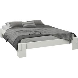 OTTO home Futonbett &raquo;"ZEN " zertifiziertes Massivholz (Kiefer)&laquo; Massivholzbett, zeitlos elegant wei&szlig; Liegefl&auml;che L&auml;nge B: 200cm x 140cm