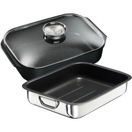 King Br&auml;ter Set, 3 Stk. tlg. Aluminiumguss schwarz 7 l + H&ouml;he 8,5cm