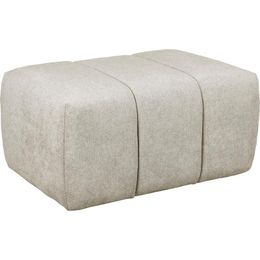 Home Affaire Polsterhocker &raquo;LYOTH Sitzhocker mit Steppung, Ma&szlig;e B/T/H: 76/76/41 cm&laquo; passend zur Serie, hoher Sitzkomfort und modernes Design beige 100