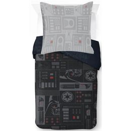 Star Wars Kinderbettw&auml;sche &raquo; Dark Side Vader&laquo; 2 100% Baumwolle Linon, Obermaterial: 100% Baumwolle B/L: 135cm x 200cm, 1 Stk., 1 Stk., Linon, B/L: 80cm x 80cm, 