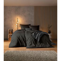 Estella Bettw&auml;sche &raquo;Valetta&laquo; 2 Stk. Gefertigt aus mercerisierter Baumwolle. grau Mako-Satin, Obermaterial: 100% Baumwolle B/L: 135cm x 200cm, 1 Stk., 1 Stk., 