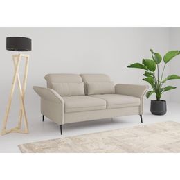Sit & More sit&more 3-Sitzer &raquo;Emely, inkl. Sitztiefenverstellung&laquo; wahlweise mit Schlaffunktion, Kopf- & Armteilverstellung beige 95%Polyester, 5% Polyamid B/H/T: