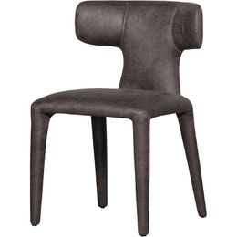 Woood Esszimmerstuhl &raquo;Permit aus Kunstleder komplett gepolstert H 78 x B 52 cm&laquo; (Set) 2 Stk.4-Fu&szlig;-Gestell, gepolstert, H 78 cm x B 52 cm grau Stoff B/