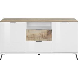 Home Affaire Sideboard &raquo;CASANOVA&laquo; Breite ca. 150 cm wei&szlig; B/H/T: 150cm x 75cm x 40cm, 2 Stk., 2 Stk.