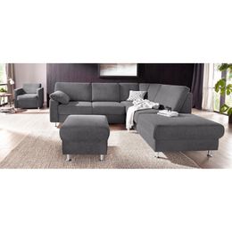 Sit & More sit&more Hocker &raquo;Belfort&laquo; mit Stauraumfach grau Luxus-Microfaser (90% Polyester, 10% Polyamid);Flachgewebe (100% Polyester);Luxus-Microfaser ALTARA 
