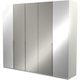 Musterring Kleiderschrank &raquo;San Diego, Kleiderschrank, Schrank, Garderobe, mit Glast&uuml;ren&laquo; 1 Stk. tlg. 5-t&uuml;rig (ged&auml;mpft), 6 B&ouml;den, 3 Kleiderstangen, Chromgriffe 