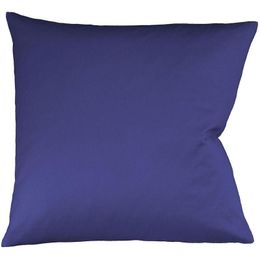 Fleuresse Kissenbezug &raquo;Colours Mako Satin, 100% Baumwolle, mit Rei&szlig;verschluss&laquo; Mako Satin, gl&auml;nzend, glatt, Premium Qualit&auml;t blau Mako-Satin, Mako-