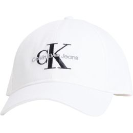 Calvin Klein Jeans Herren Baseball Cap &raquo;MONO LOGO EMBRO CAP&laquo; mit Logostickerei wei&szlig; Einheitsgr&ouml;&szlig;e