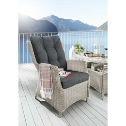 Destiny Sessel &raquo;Casa&laquo; Polyrattan, inkl. Auflagen wei&szlig; B/H/T: 66cm x 97cm x 78cm