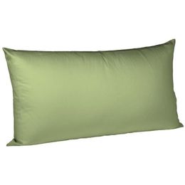 Fleuresse Kissenbezug &raquo;Colours Mako Satin, 100% Baumwolle, mit Rei&szlig;verschluss&laquo; Mako Satin, gl&auml;nzend, glatt, Premium Qualit&auml;t gr&uuml;n Mako-Satin, Mako-