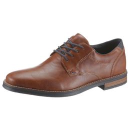 Rieker Herren Schn&uuml;rschuh mit modischen Ziern&auml;hten, Freizeitschuh, Halbschuh, Schn&uuml;rschuh braun 46