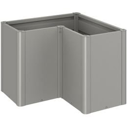 BioHort Hochbeet &raquo;BELVEDERE L-Form maxi 1, verschiedene Farben&laquo; 102x102x77 cm, extrem langlebig, aus Metall grau Stahl B/H/T: 103,1cm x 77cm x 103,1cm