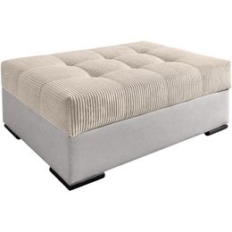 Collection AB Hocker &raquo;Josy, B: 98 cm&laquo; individuell zu kombinieren, Federkern beige 100%polyester B/H/T: 98cm x 41cm x 68cm, Cord Microfaser PRIMABELLE