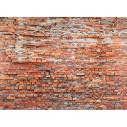 Komar Vliestapete &raquo;Vlies - Bricklane - Gr&ouml;&szlig;e 368 x 248 cm&laquo; bedruckt glatt Wohnzimmer, Schlafzimmer braun Vlies B/L: 368m x 248m, Rollen: 1